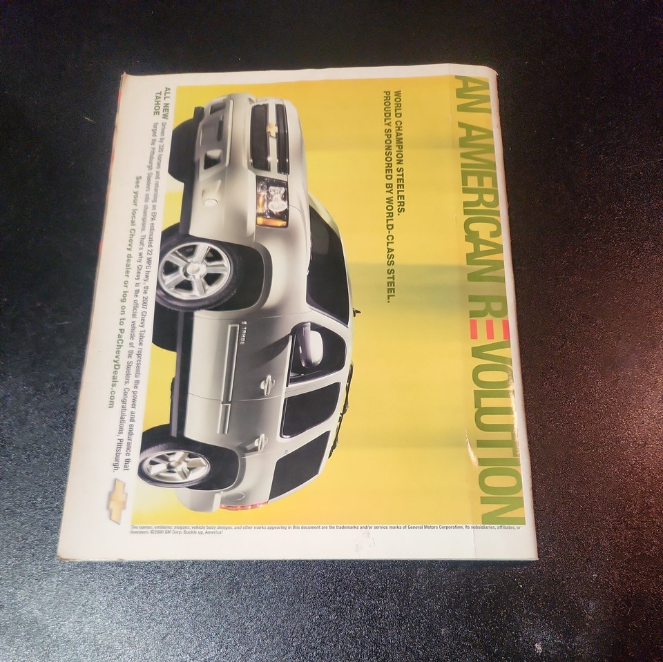 PITTSBURGH STEELERS SUPER BOWL CHAMPIONS NFL YEARBOOK PROGRAM 2005 ...