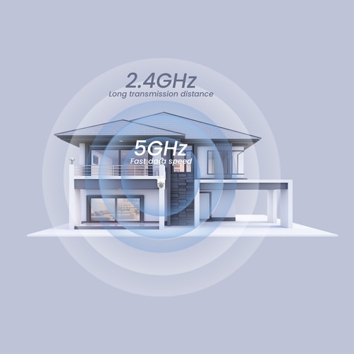 ARCCTV 2K Wireless Home Security Camera System Outdoor WiFi Pan/Tilt 2 ...