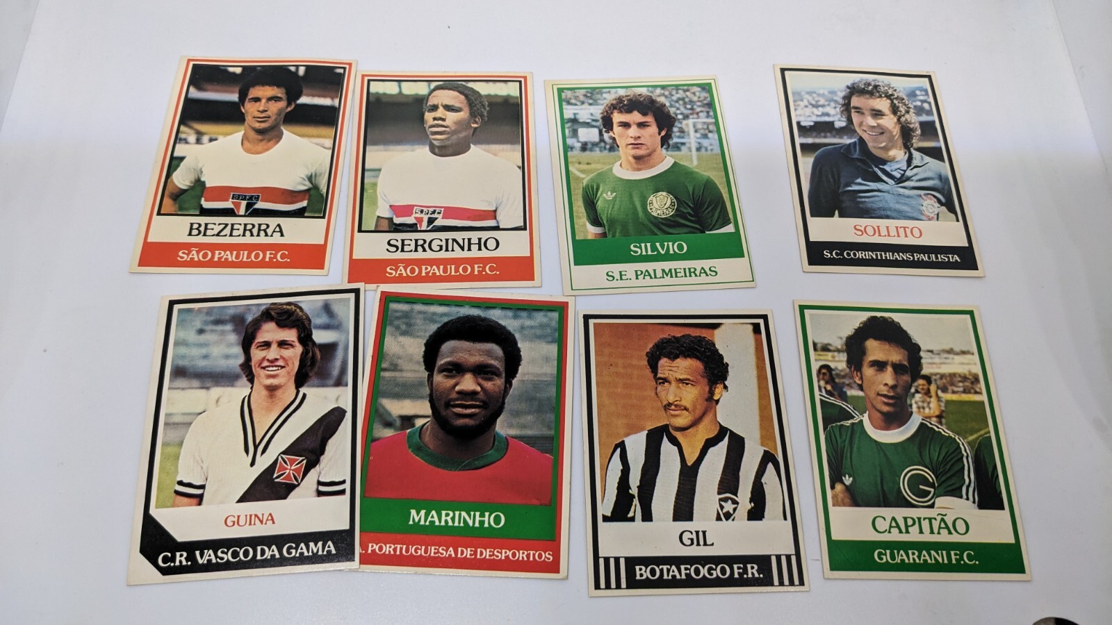 1978 Ping Pong (Brazil) Futebol Cards – lot of eight cards all Near ...