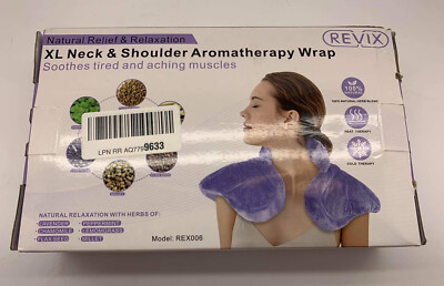 Revix XL Neck & Shoulder Aromatherapy Wrap Natural Relief & Relaxation ...
