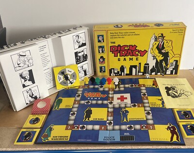 University Games Walt Disney Vintage 1990 The Dick Tracy Board Game ...