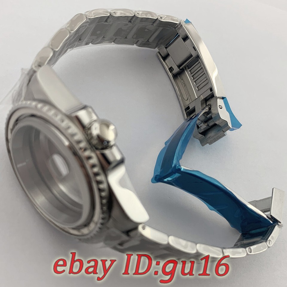 40mm White Ceramic bezel Watch Case Fit NH34 NH35 ETA 2824/2836 Miyota ...