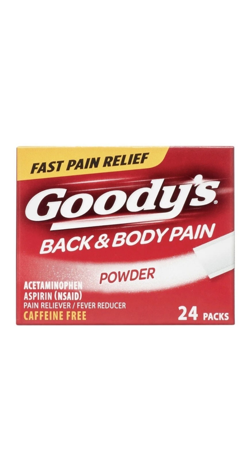 Goody's Back and Body Pain Relief Powder, 24 Packs, Dissolvable, Exp 02 ...