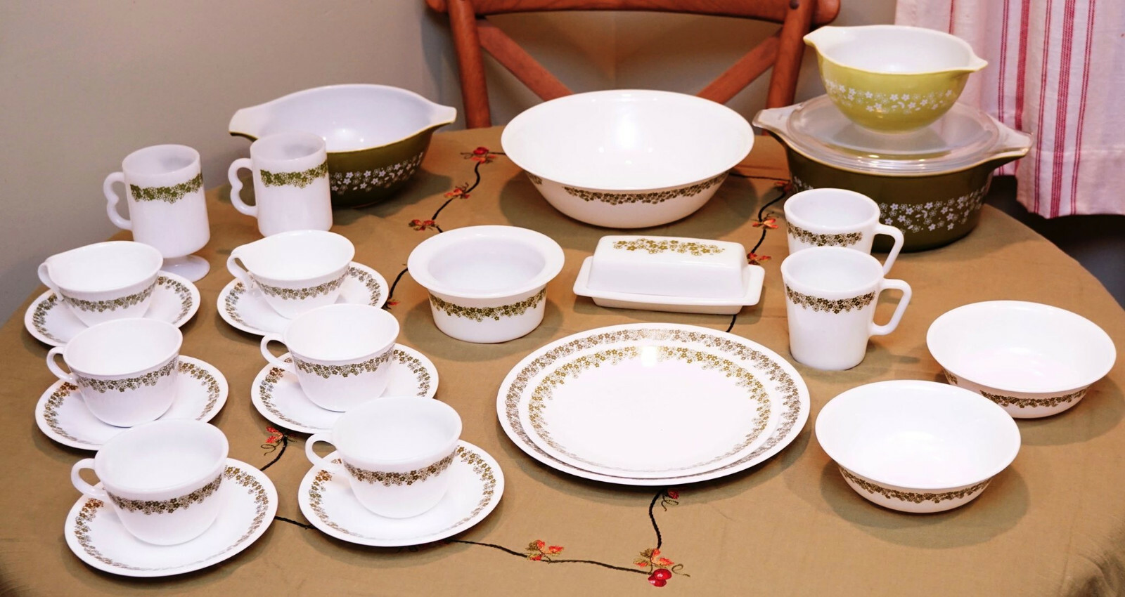 Assorted Corelle SPRING BLOSSOM GREEN Pattern (Choose what you need) | eBay