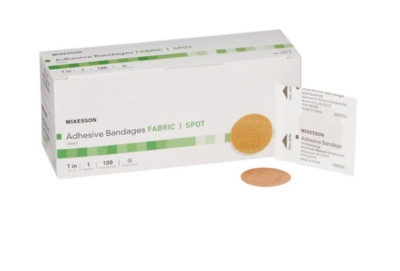 Round Fabric Adhesive Spot Band Aids Bandages 1" Sterile - 10 Boxes - 1 ...