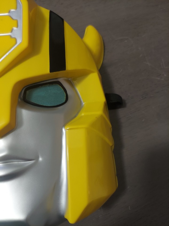 TRANSFORMERS 80's Animated Series Bumblebee Mask Hasbro 10x8.5 yellow ...