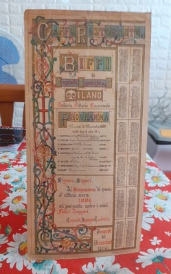 Rarissima locandina Caffè Ristorante Biffi 1886 | eBay