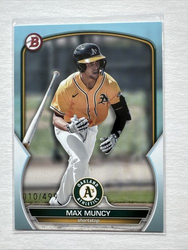 2023 Bowman Prospects Sky Blue Max Muncy 130/499 Oakland Athletics #BP ...