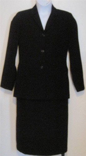 KORET misses sz 8 black long Career Suit jacket skirt set lot q2 | eBay