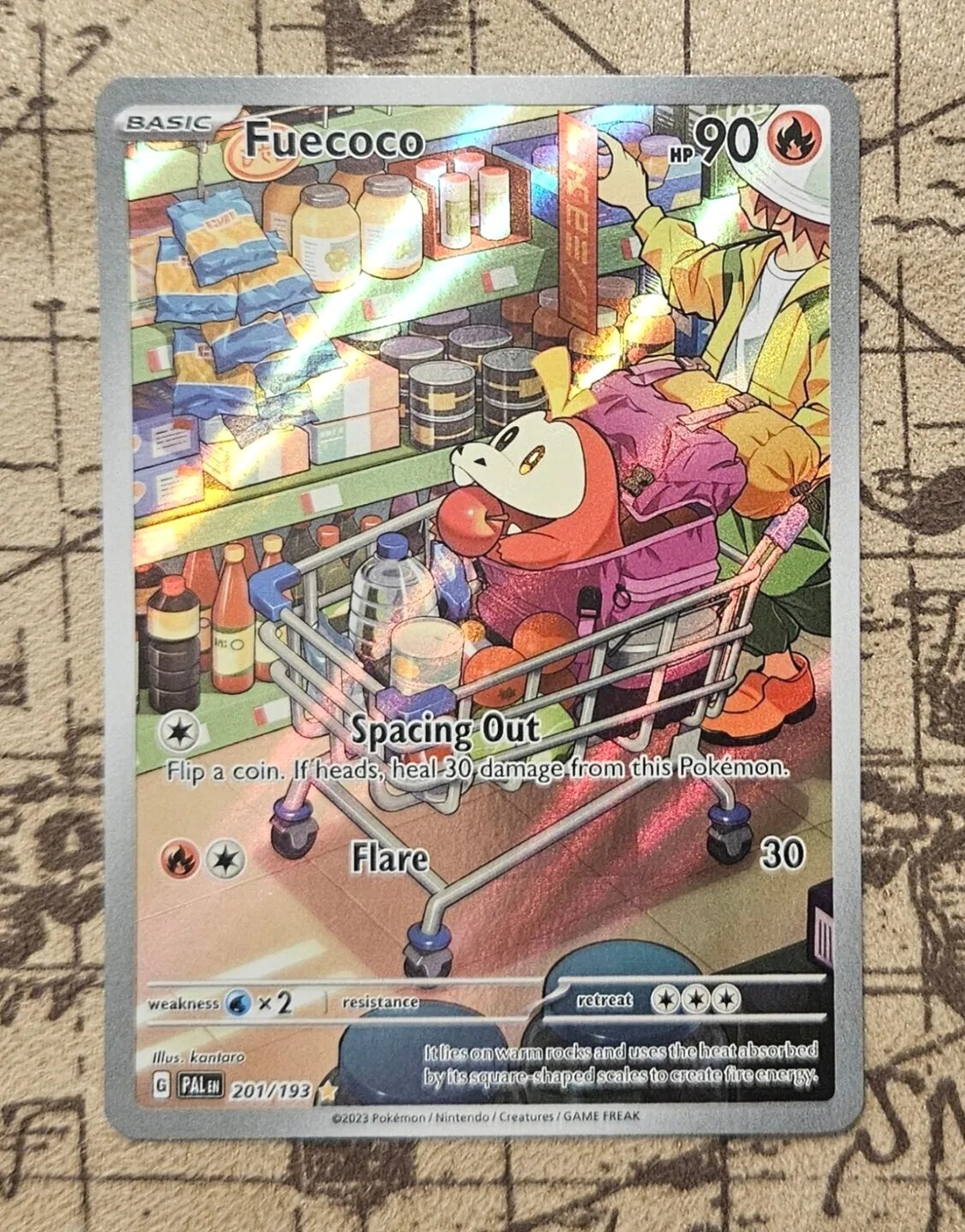 Fuecoco 201/193 - Paldea Evolved - Illustration Rare - Pokémon Card TCG ...