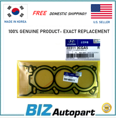 GENUINE !! LEFT-HEAD GASKET FOR 2011-17 HYUNDAI 2012-19 KIA 3.3L V6 ...