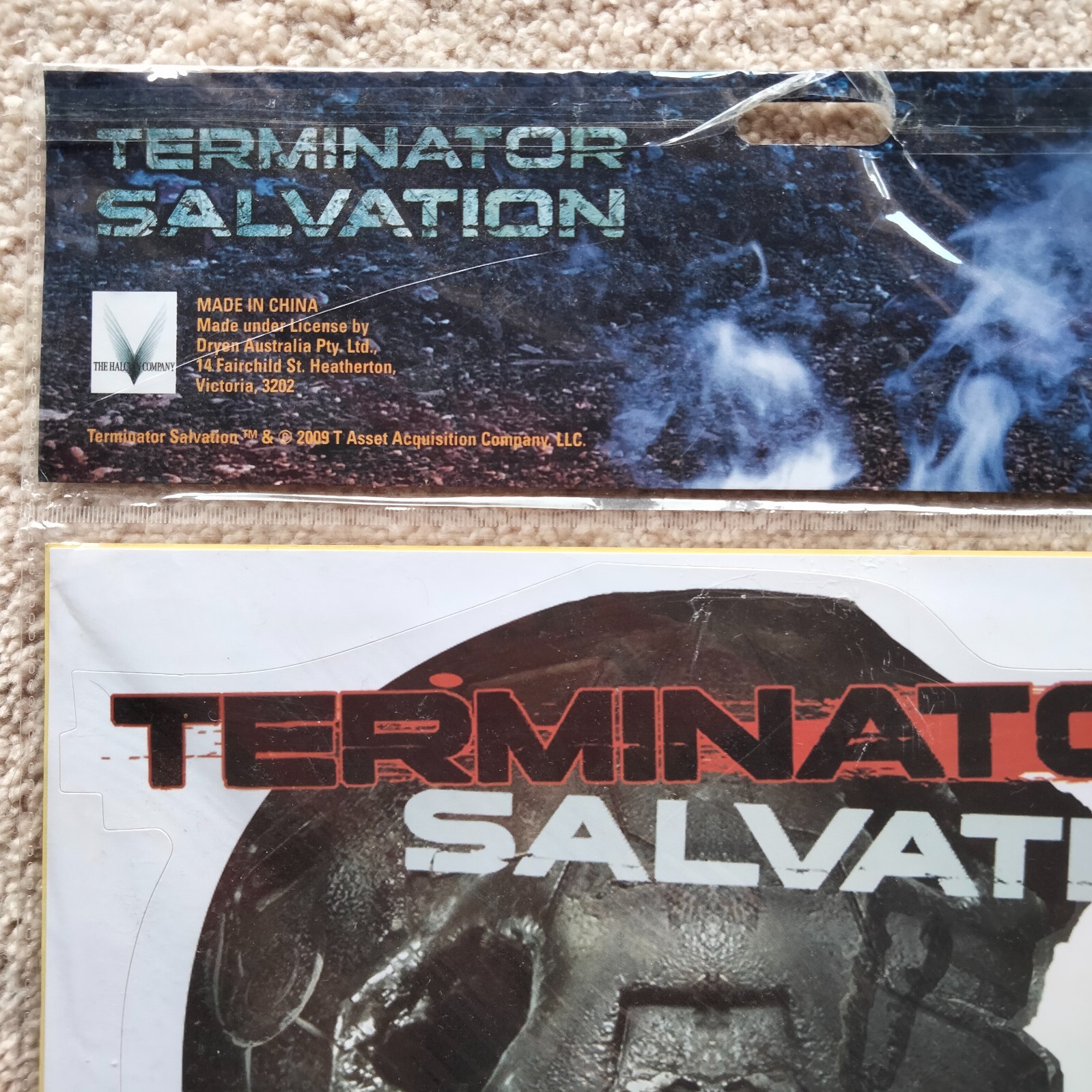 Terminator Salvation Large Decal Wall Stickers x 3-NEW Unopened-2009 ...