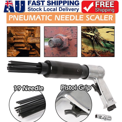 19 Pin Needle Scaler Pneumatic Air Gun Chisel Tool Dirt Rust Remove ...