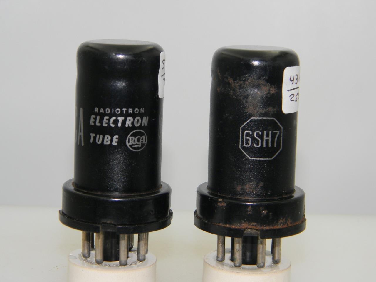 Pair RCA 6SH7 Test NOS 5250gm & 4300gm Metal Serious Tubes R403 | eBay
