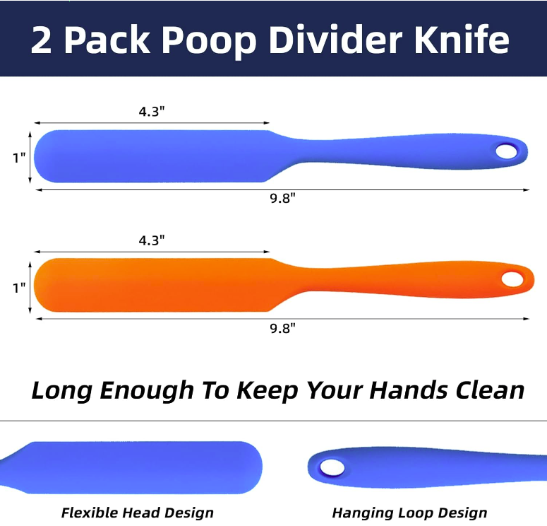 Artreeiger 2 Pack Poop Knife, Silicone Poop Cutter Knife Prank ...