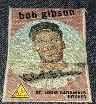 2020 Topps Update Bob Gibson Auto Patch BOXLOADER PATCHES Embroidered ...
