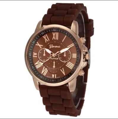 Women's Fashion Geneva Silicone Jelly Rubber Band Watch | eBay