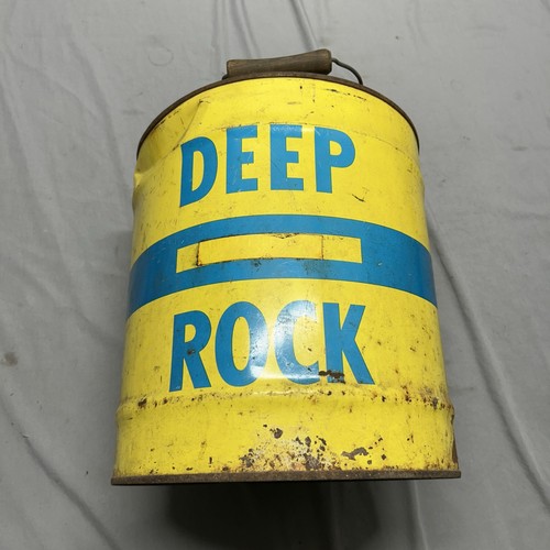 VINTAGE DEEP ROCK Oil 5 GALLON TIN CAN | eBay