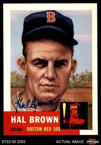 1953 Topps Archives / Reprint #184 Hal Brown Red Sox AUTO Signed | eBay