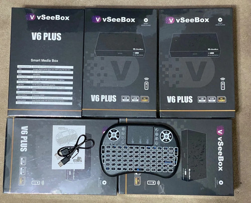 New 2026 V6 Plus + Mini Keyboard. Backlit Voice Remote, 8K, Lifetime ...