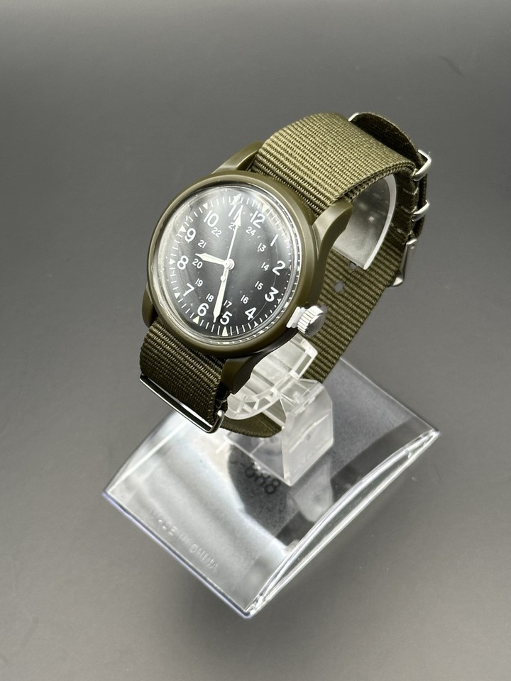 Daiso Military Watch MILI-WATCH Olive Khaki Unopened from Japan Free ...
