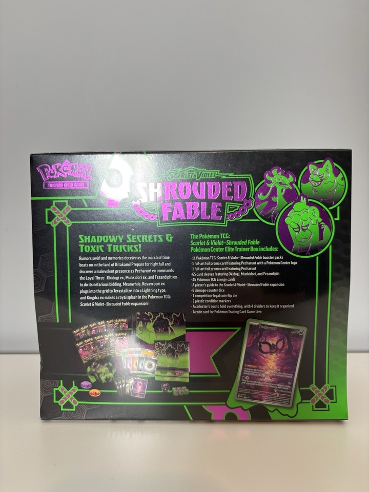 Pokemon TCG Shrouded Fable Pokemon Center Elite Trainer Box Sealed PC ...