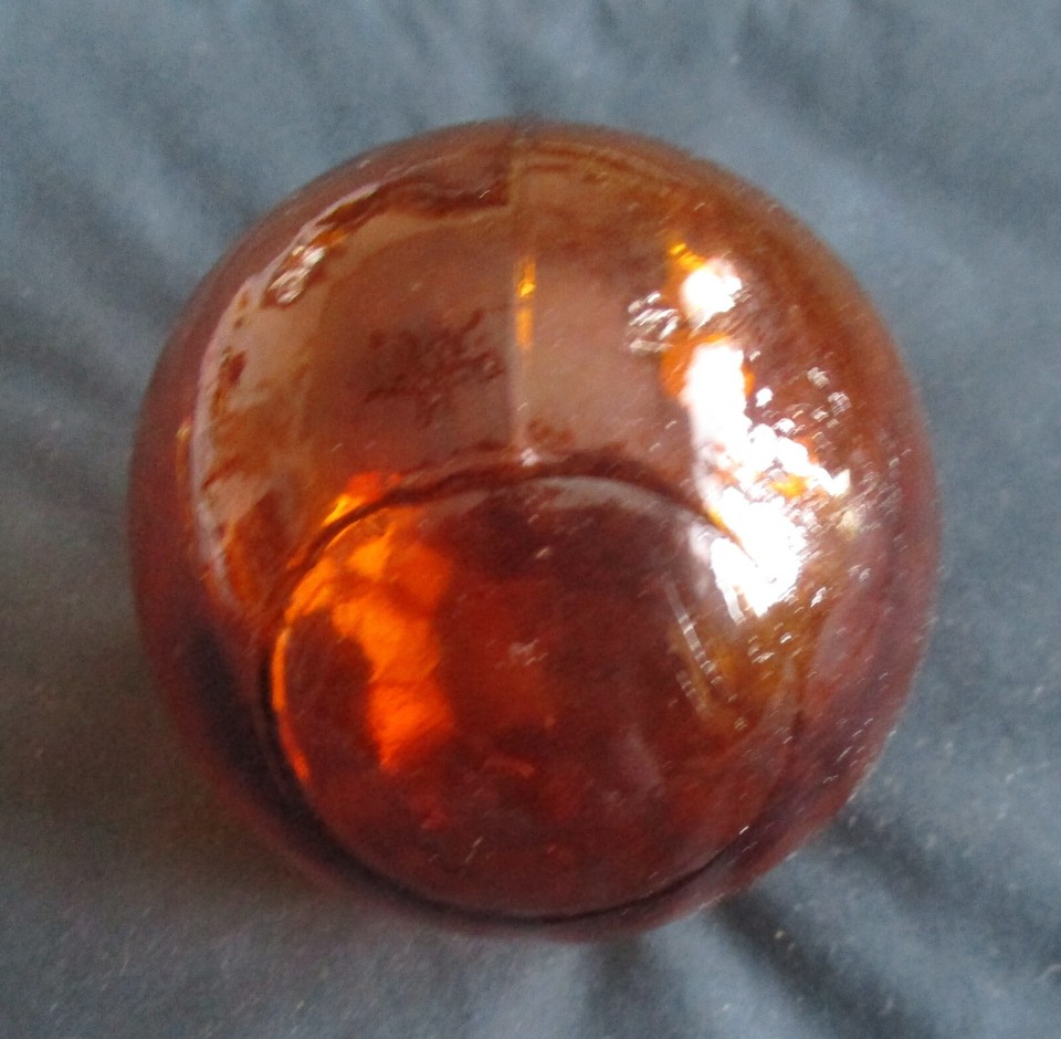 Late 19th Century Amber Glass Target Ball | eBay