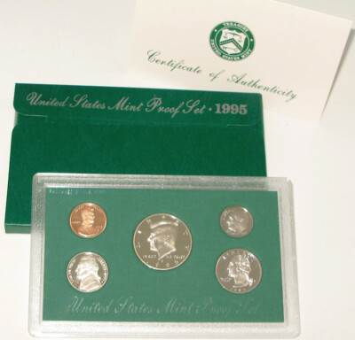 1995-S U.S. Proof Set - 5 Coins in OGP w/COA | eBay