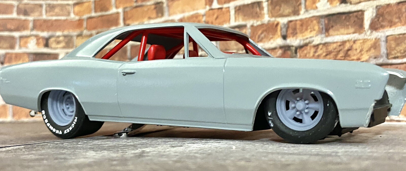 1/24 Scale:17/15-inch Classic Gasser Steelies w/ 5-spoke Wheels W/Drag ...