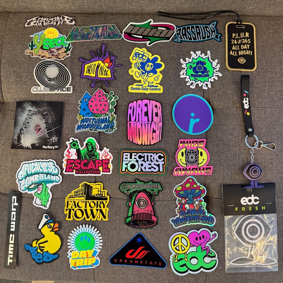 Electric Daisy Carnival Las Vegas 2025 Box Goodies Magnet VIP Lanyard ...