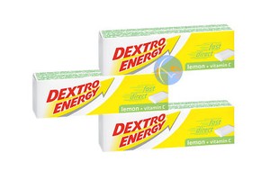 3 X DEXTRO ENERGY GLUCOSE TABLETS LEMON 47G. ENERGY FOR SPORT ...