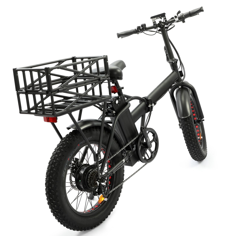 ECOTRIC Rear Rack Bike Basket Large Bicycle Electric Bike Basket | eBay