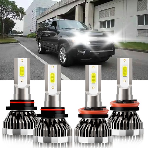 4x LED Headlight High Low Beam Bulbs Combo Kit For Ford Expedition 2015 ...