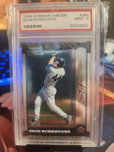 1999 Bowman Chrome #345 Sean Burroughs San Diego Padres RC Rookie PSA 9 ...