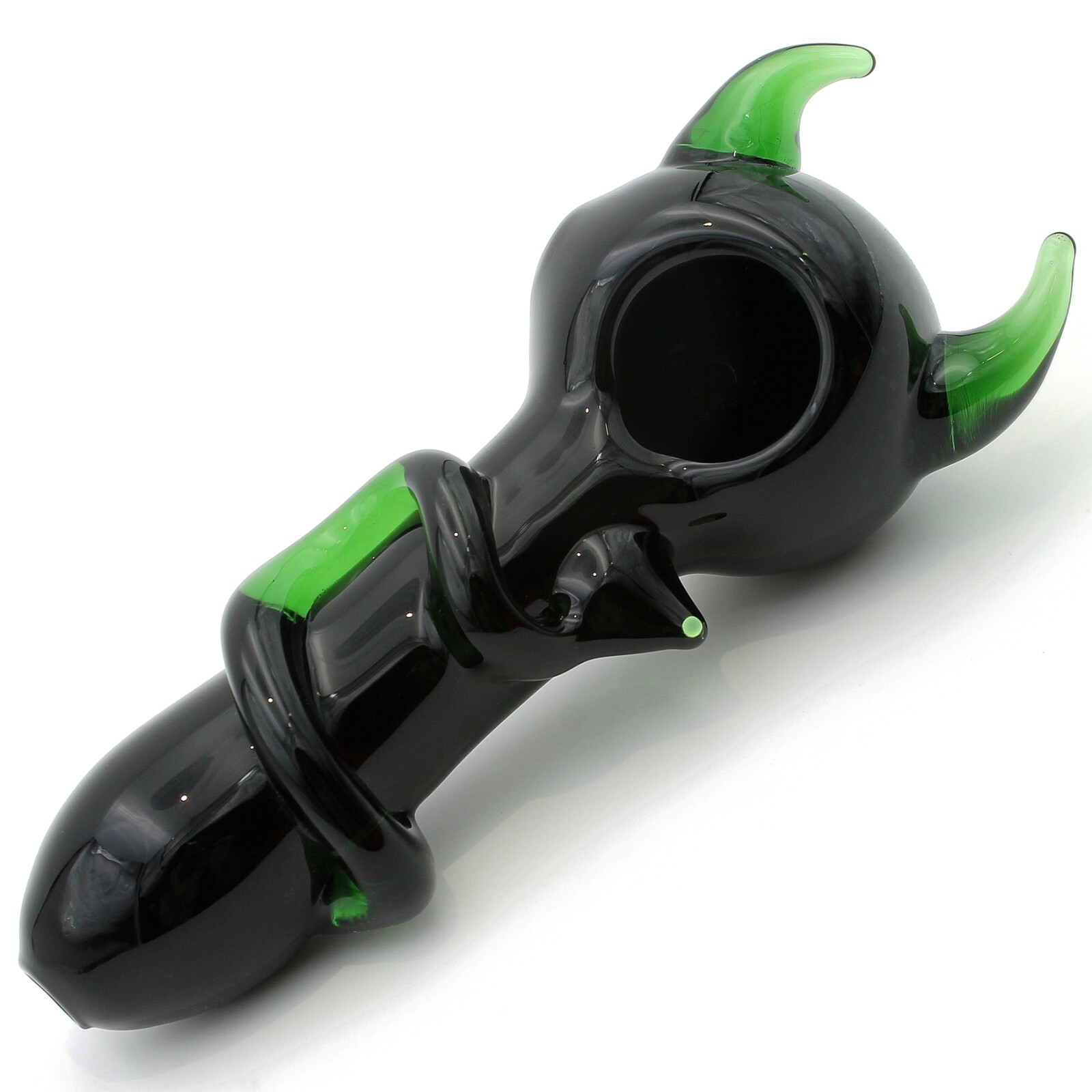 Green Goblin Demon 5" Glass Smoking Pipe Devil Black Tobacco Smoke Pipe ...