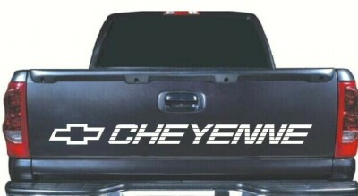 "fits 1999-2007 Chevy Cheyenne Tailgate 50"" x 4"" White Vinyl Sticker ...
