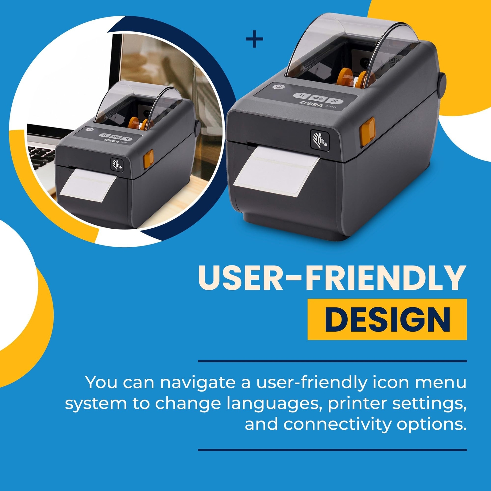 Zebra ZD411 (Zebra ZD410 Replacement) Direct Thermal | 203 DPI ...