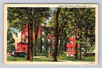 Elmira NY-New York, Elmira College, Cowles Hall, Vintage Postcard | eBay