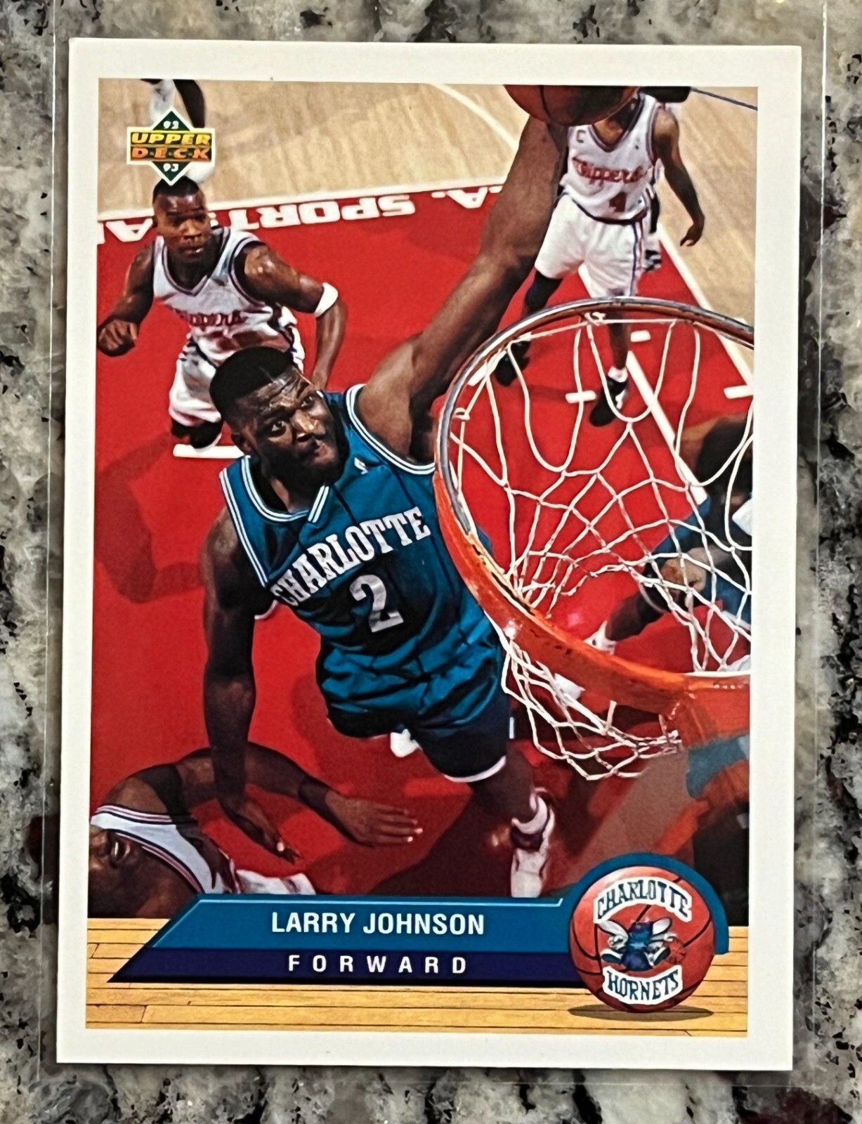 Larry Johnson P4 1993 Rookie Upper Deck Charlotte Hornets Basketball ...