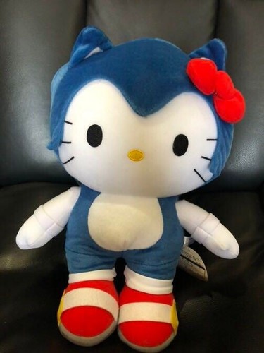 Sonic x Hello Kitty Collaboration Limited Edition Plush Stuffed Toy ...