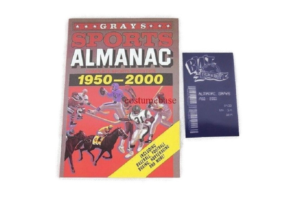 BTTF GRAYS SPORTS ALMANAC 1950-2000 BOOK Back to the Future props Marty ...