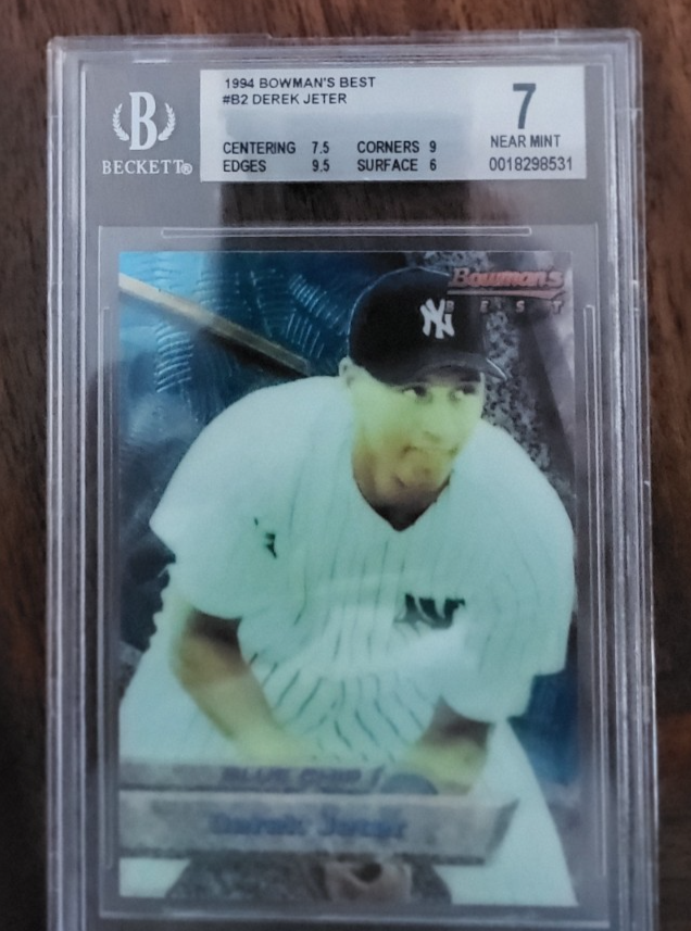 1994 Bowman's Best Derek Jeter #B2 Blue BGS 7 | eBay
