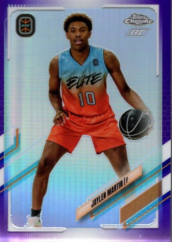 2021-22 Topps Chrome OTE Overtime Elite - Jaylen Martin #93 Purple ...