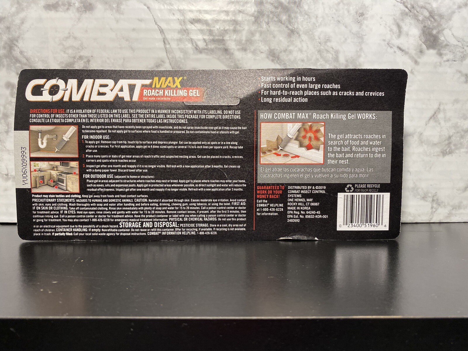 Combat 60 g Source Kill Max Roach Kill Gel - 2.1 oz (1 Syringe) for ...