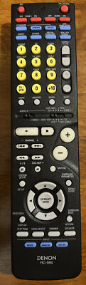 DENON RC-980 HOME AUDIO RECEIVER REMOTE CONTROL AVR-885 AVR-2105 AVR ...