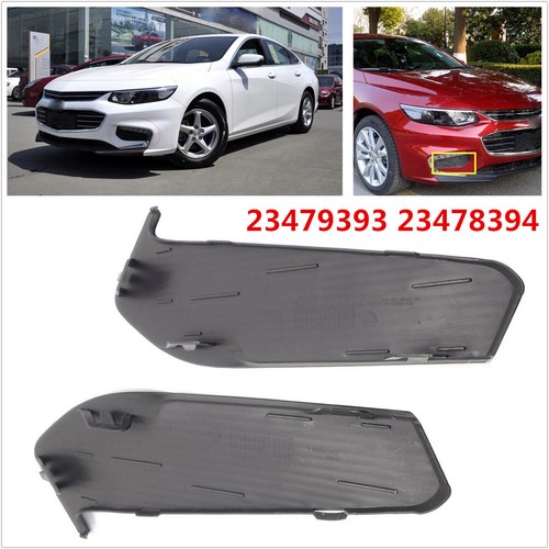 Pair Bumper Grille Hole Fog Light Cover For 16-18 Chevy Malibu 23479393 ...