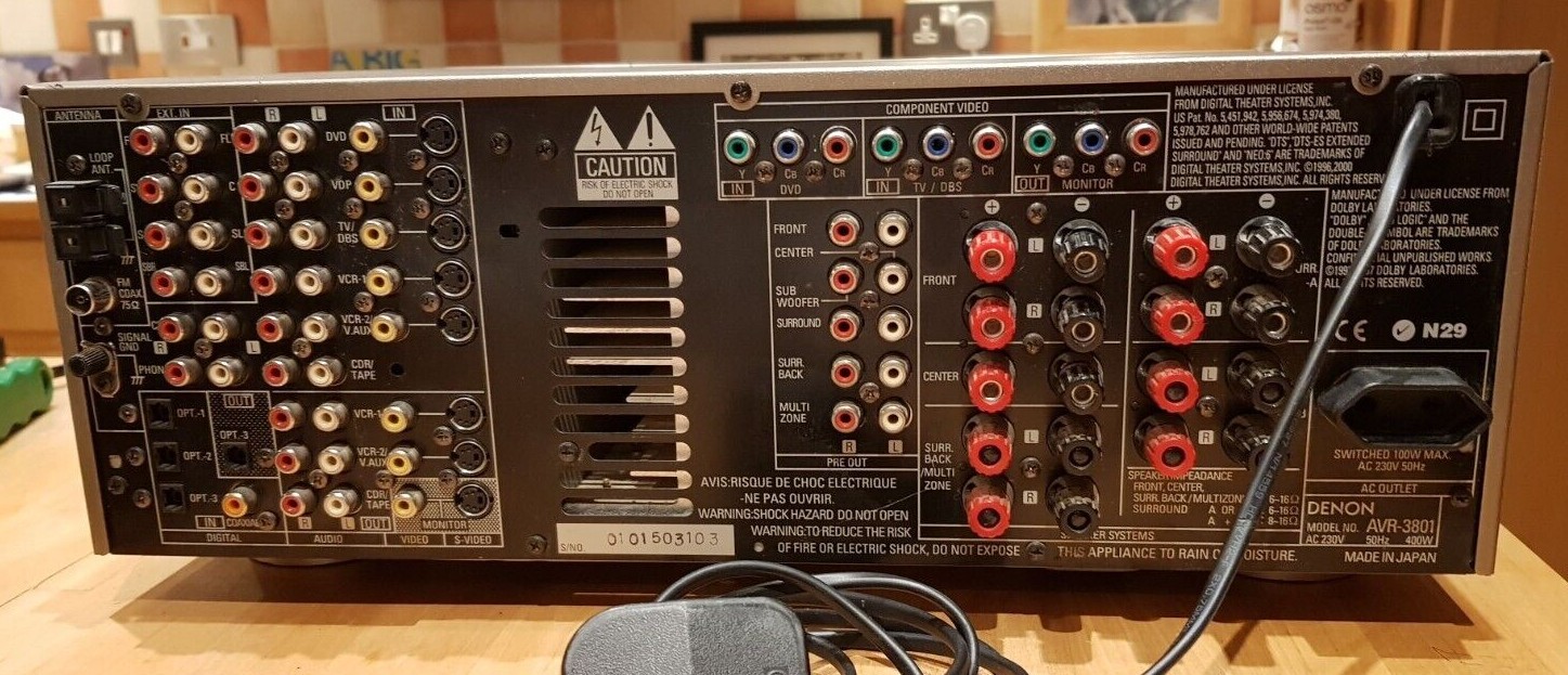 Denon Avr-3801 AV Surround Receiver Amplifier for sale online | eBay