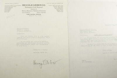 1928 Lamson Goodnow Reichle Ueber Fort Wayne IN Remington Ephemera ...