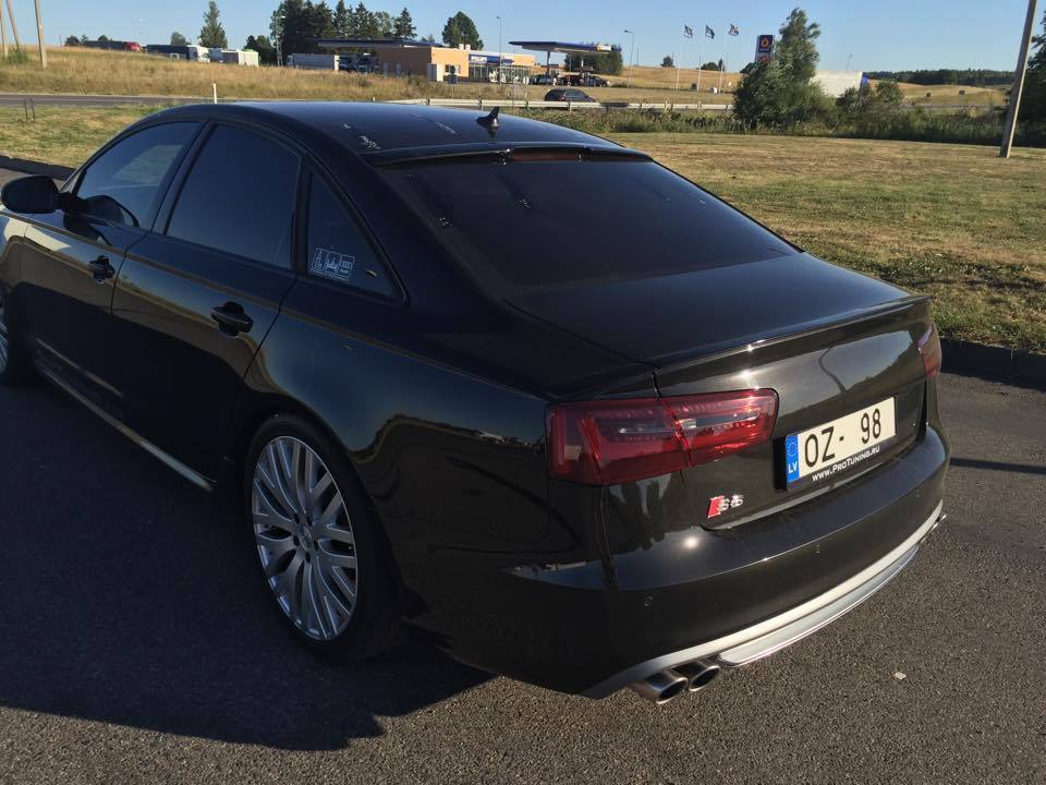 AUDI A6 C7 4G 11-18 Limo REAR WINDOW SPOILER ROOF EXTENSION Cover SUN ...