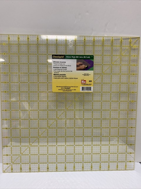 Omnigrid R15 Ruler With Angles 15x15 for sale online | eBay